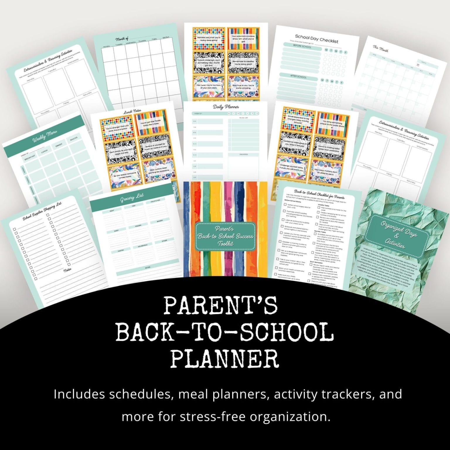 Ultimate Back-to-School Bundle | Planners, Graphics & Marketing Kit